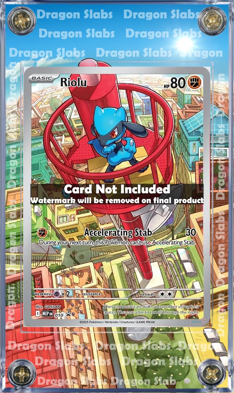 Pokemon Riolu 010 ETB Black Star Promo Mega Evolution Extended Art ...