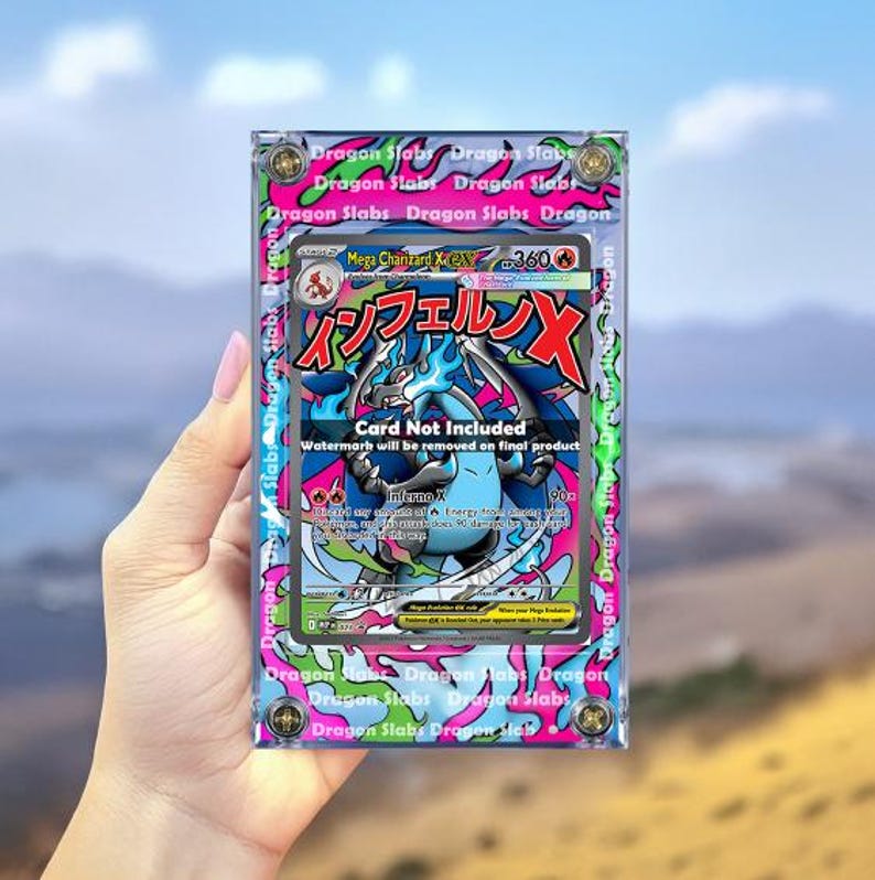 X2 Pokemon Mega Charizard X EX SIR 125 023 Phantasmal Flames Extended ...