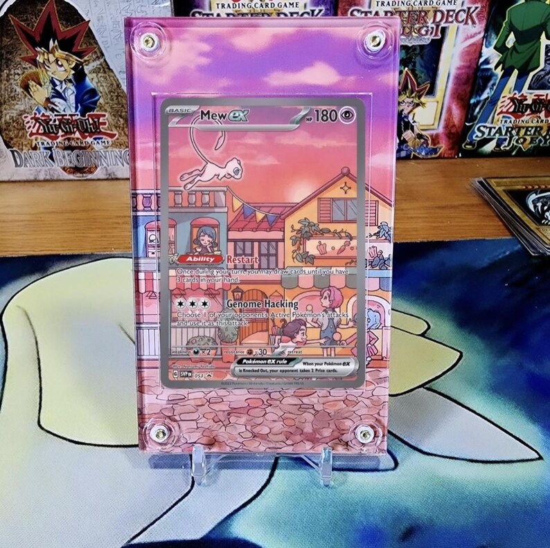 X2 Pokemon Mewtwo & Mew 151 Promo 052 and 053 Custom Display Cases ...