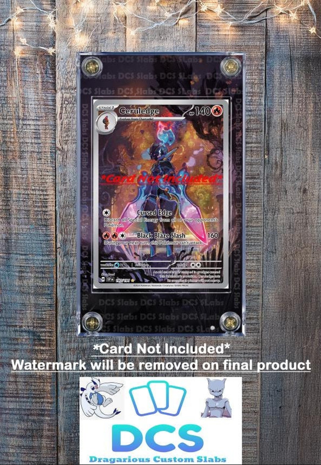 Pokemon Ceruledge 197/191 Surging Sparks Custom Display Case Slab - Etsy