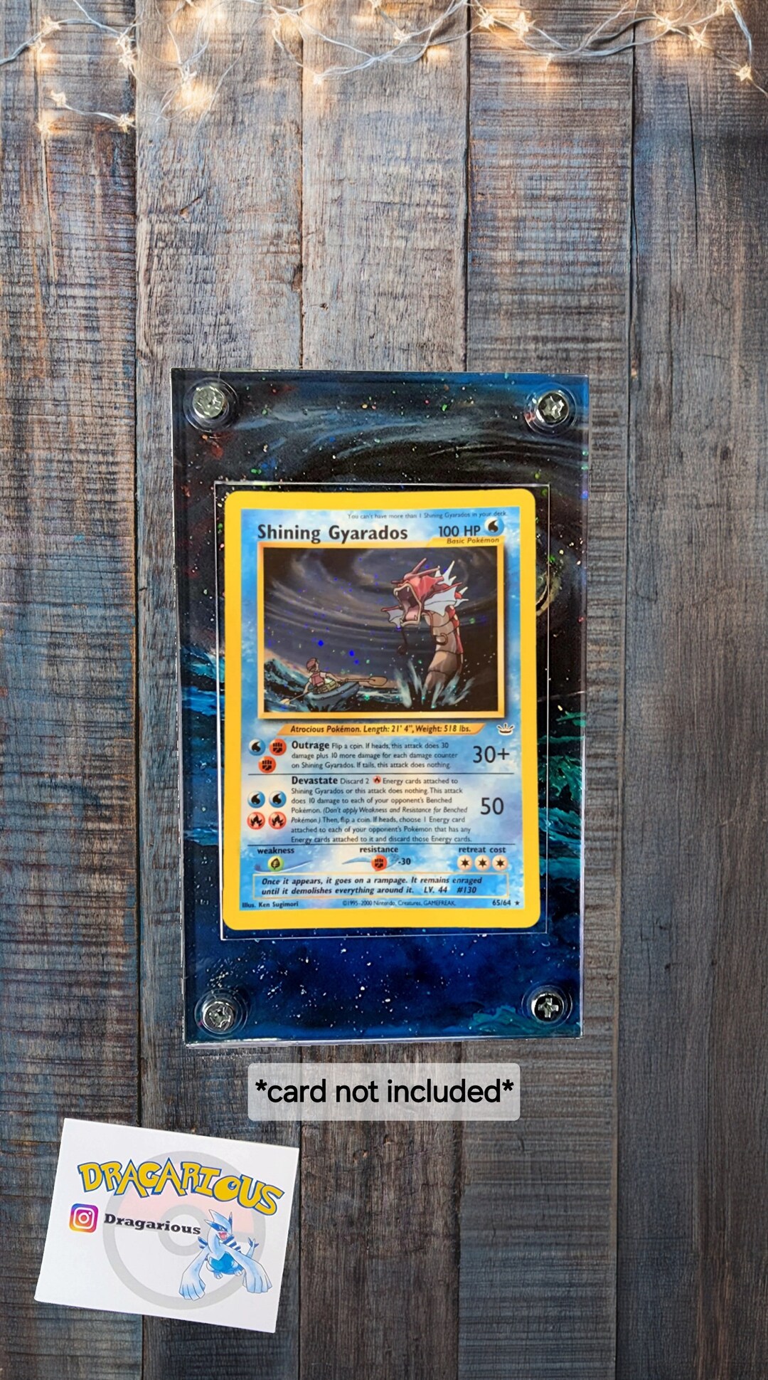 Pokemon Shining Gyarados Neo Revelation 65/64 Custom Case Slab - Etsy