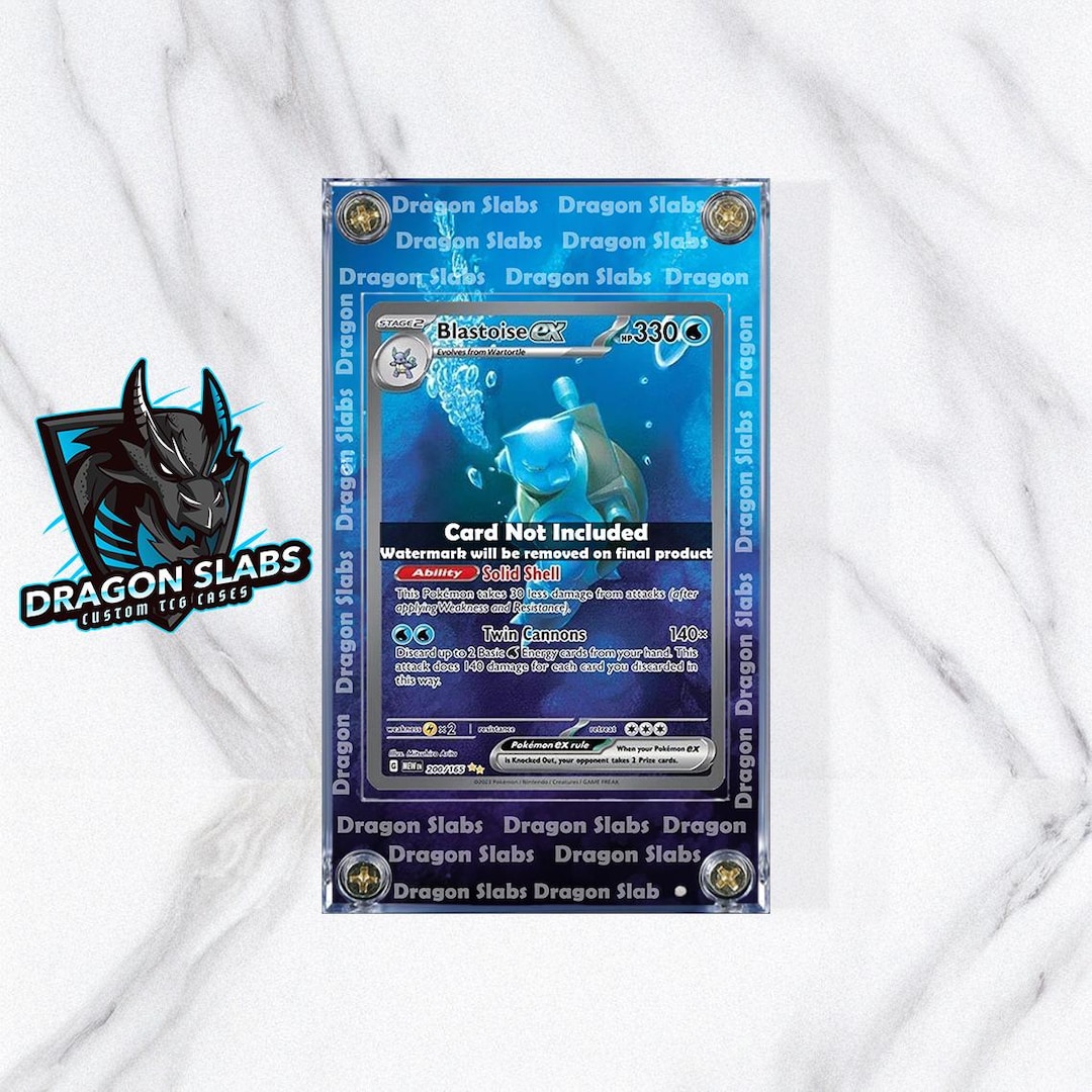 Pokemon Blastoise EX 200 SIR 151 Extended Art Case Extended Artwork - Etsy