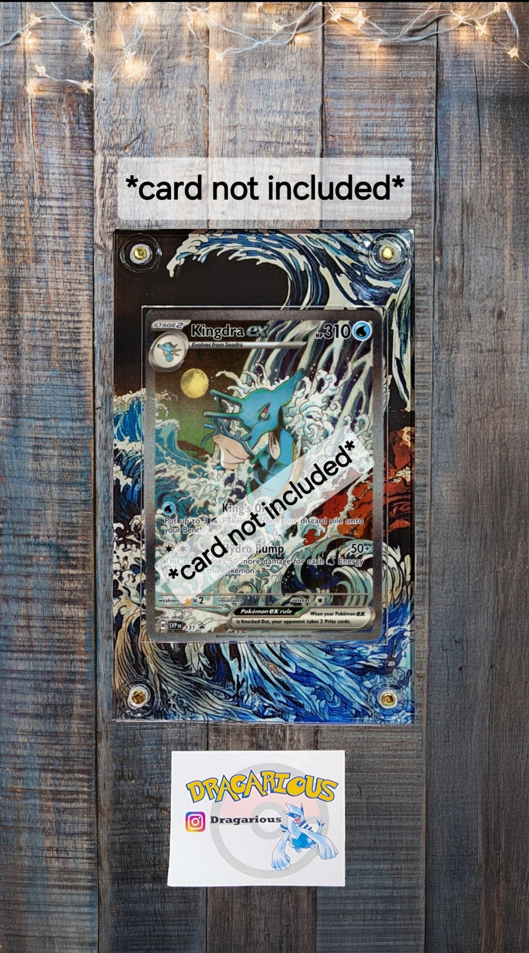 Pokemon Kingdra EX SIR Promo 131 SV Shrouded Fable Custom Case - Etsy
