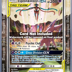 Espeon & Deoxys GX Tag Team SM240 Promo Extended Artwork Case - Etsy