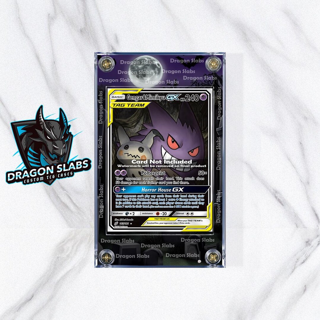 Pokemon Gengar and Mimikyu GX Tag Team Sun and Moon 165/181 Extended ...