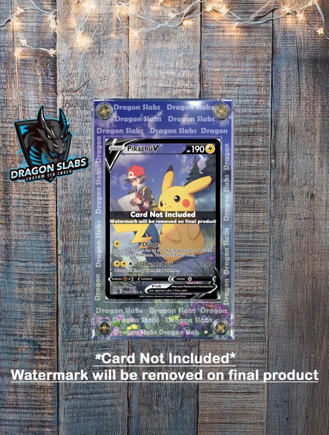 Pokemon Pikachu Pikachu V TG16/TG30 Lost Origin Extended Art Custom ...