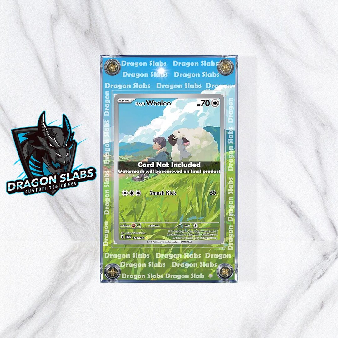 Pokemon Hop's Wooloo 170/159 Journey Together Extended Art Custom Case ...