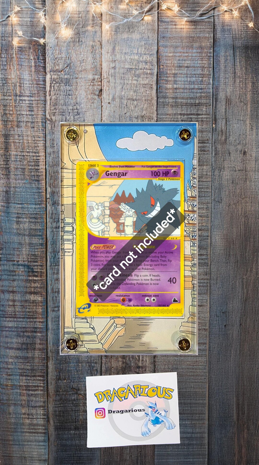 Pokemon Gengar 10/144 H9 Skyridge Custom Case - Etsy