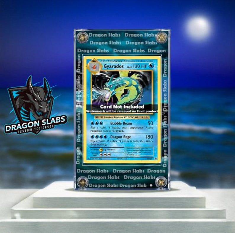 Pokemon Gyarados Base Set Extended Artwork Case - Etsy