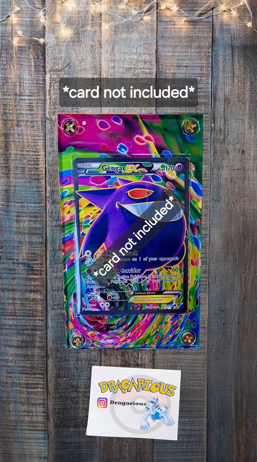 Pokemon Gengar EX 114/119 Phantom Forces Custom Case Slab - Etsy
