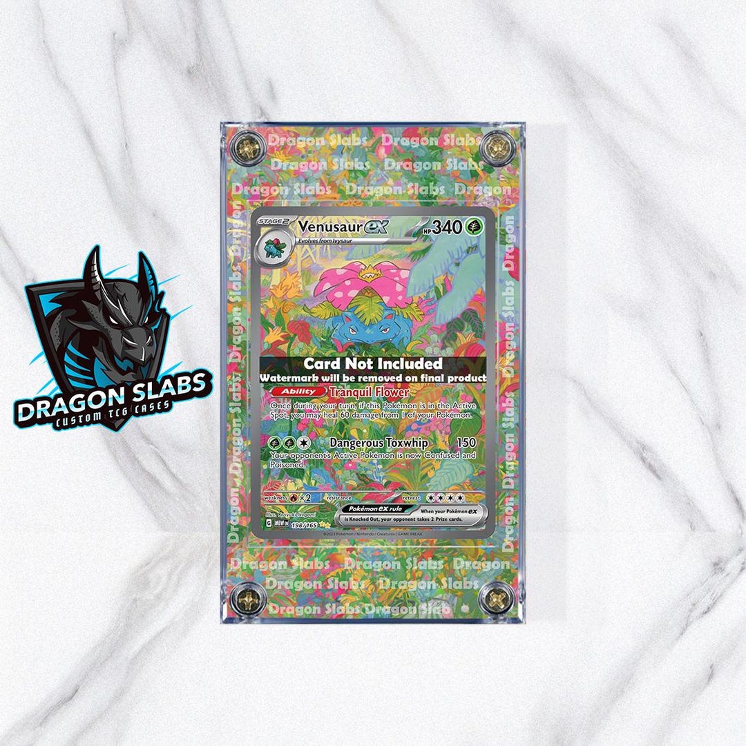 Pokemon Venusaur EX 151 Promo SVP 198 Custom Display Case - Etsy