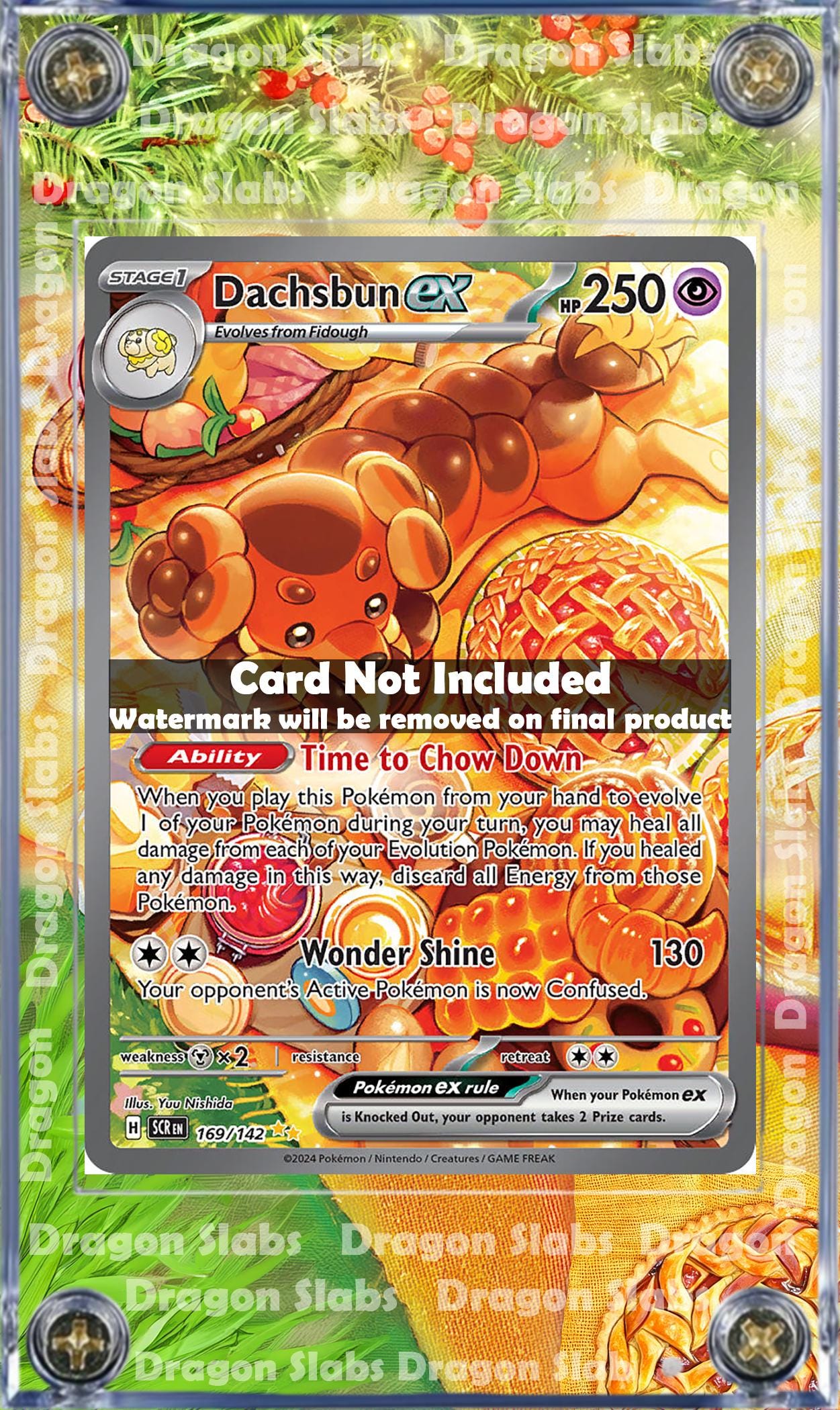 Pokemon Dachsbun EX SIR Stellar Crown SIR 169/142 Extended Artwork Case ...