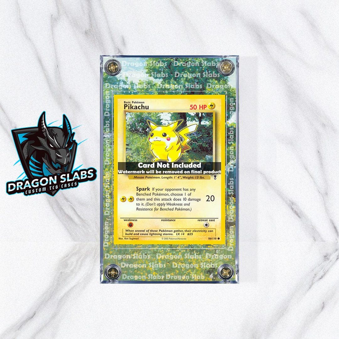 Pokemon Pikachu 60/64 Fossil Custom Extended Artwork Case - Etsy