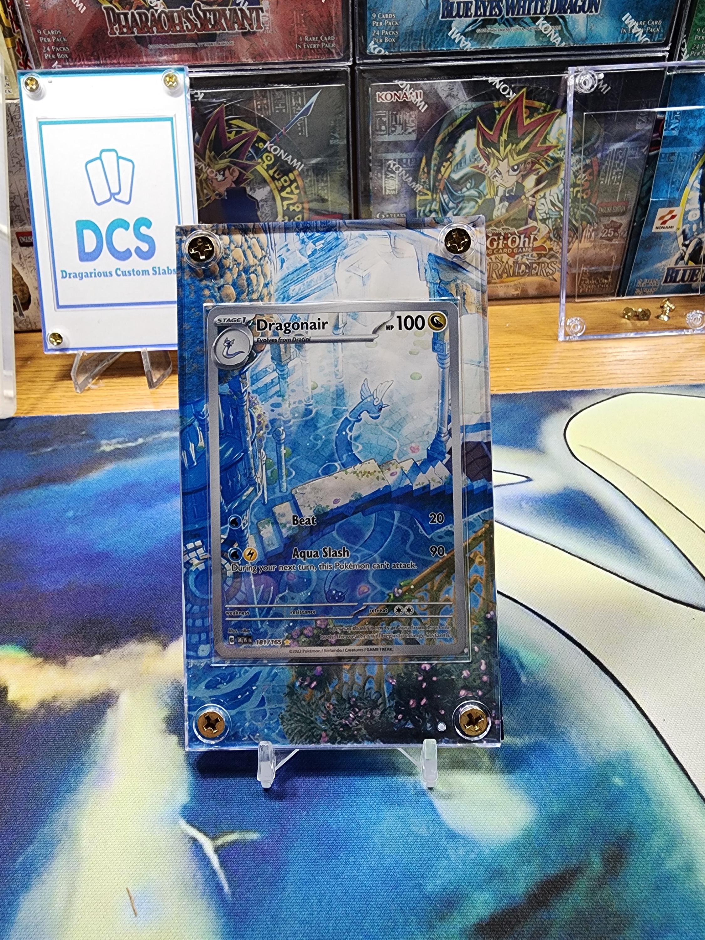 X10 Pokemon 151 IR Custom Display Cases Nidoking, Dragonaire, Poliwhirl ...