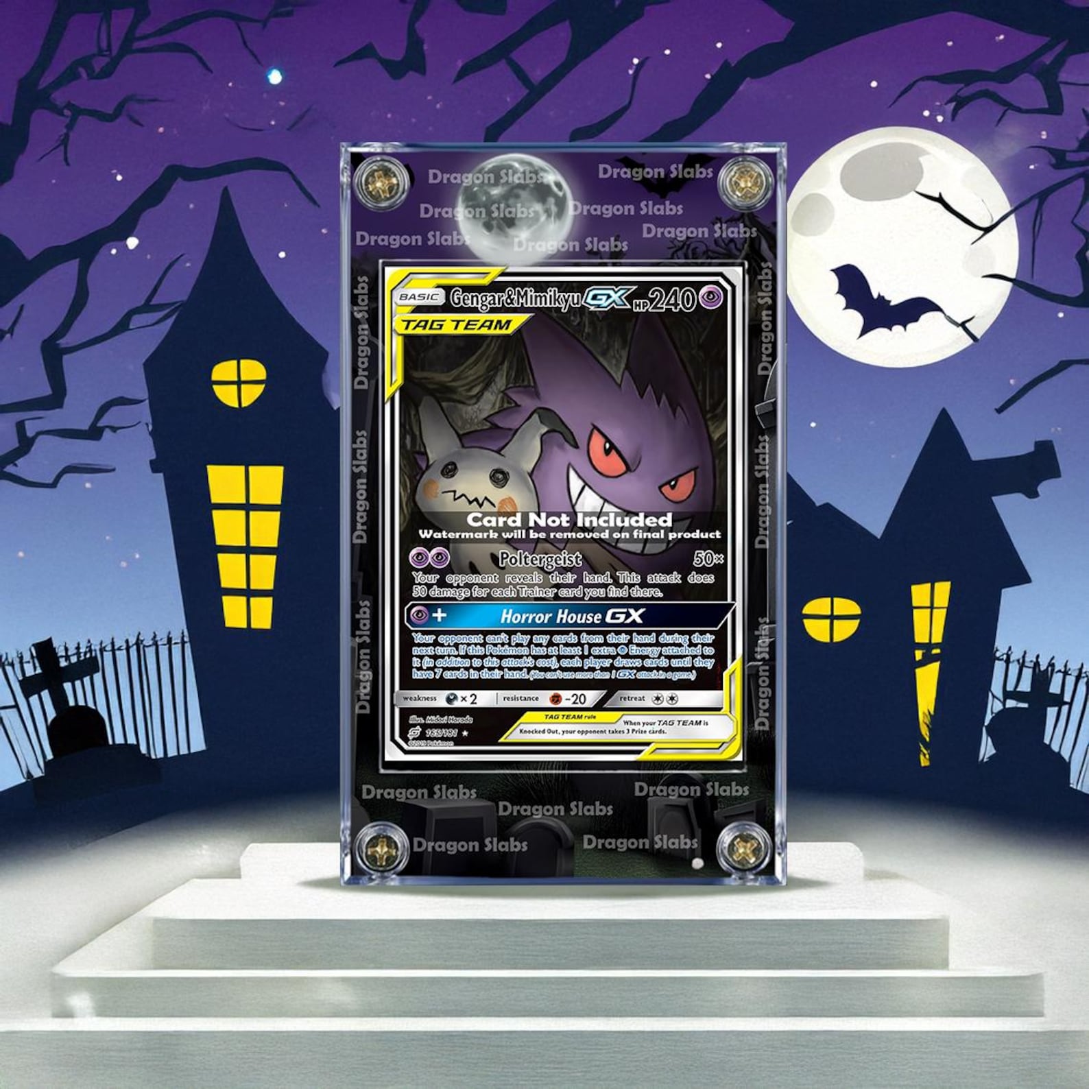Pokemon Gengar and Mimikyu GX Tag Team Sun and Moon 165/181 Extended ...