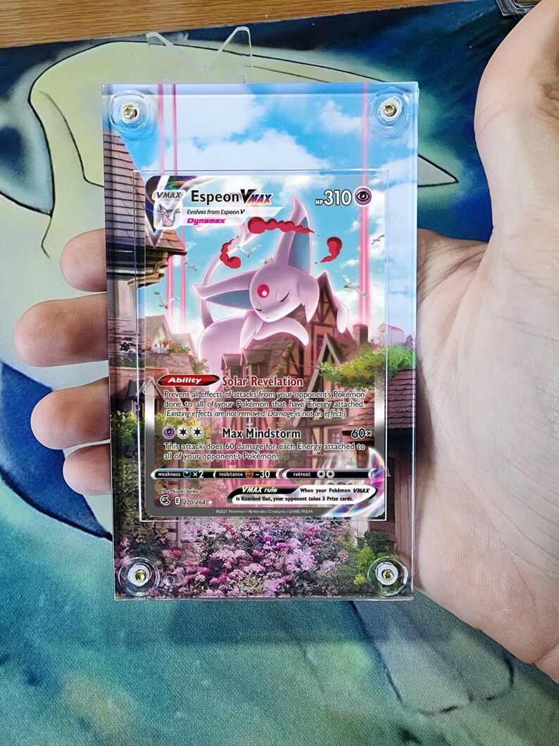 Pokemon Espeon Vmax Alt Art 247 SWSH Fusion Strike Extended Artwork ...