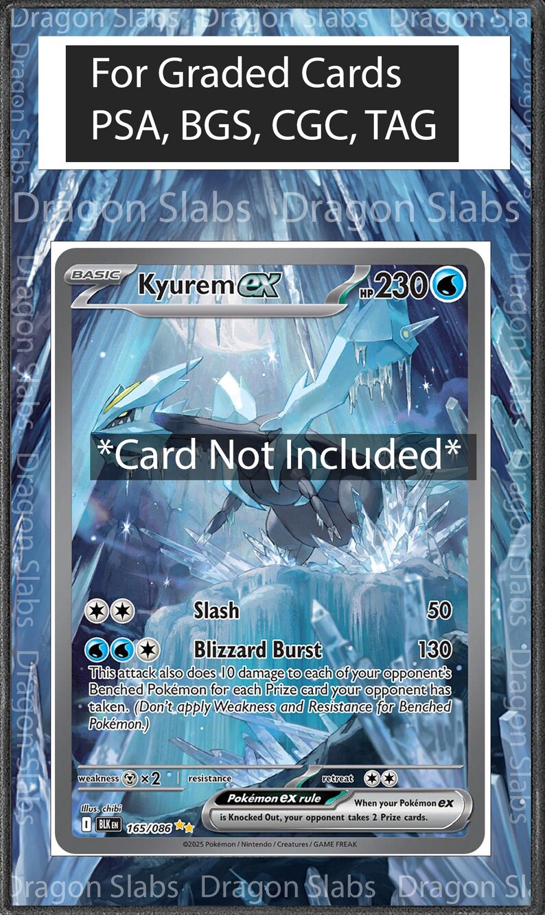 Kyurem EX SIR Black Bolt 165/086 Black Bolt Psa Bgs Cgc TAG Extended ...