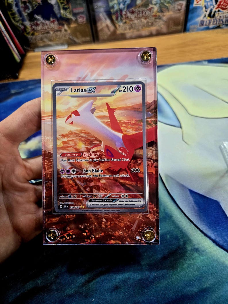X2 Pokemon Latias EX 239/191 & Latios 203 Custom Display Case From ...