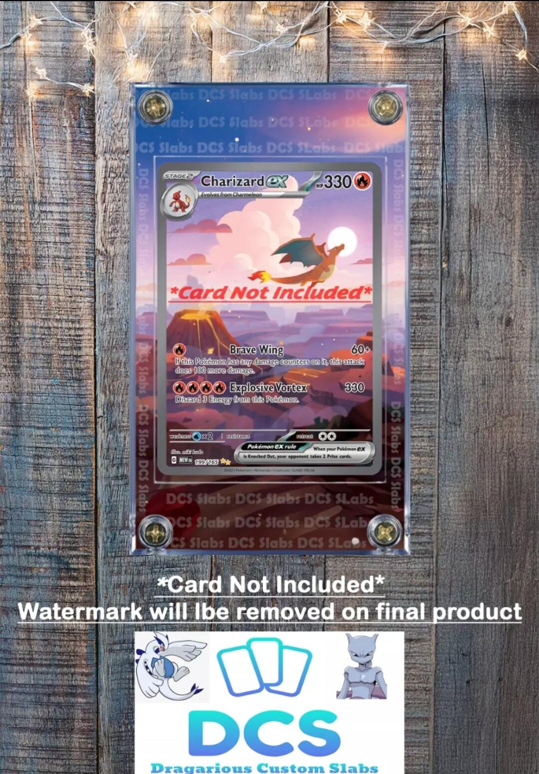 Pokemon Charizard EX 151 Promo SVP 199 Custom Display Case - Etsy