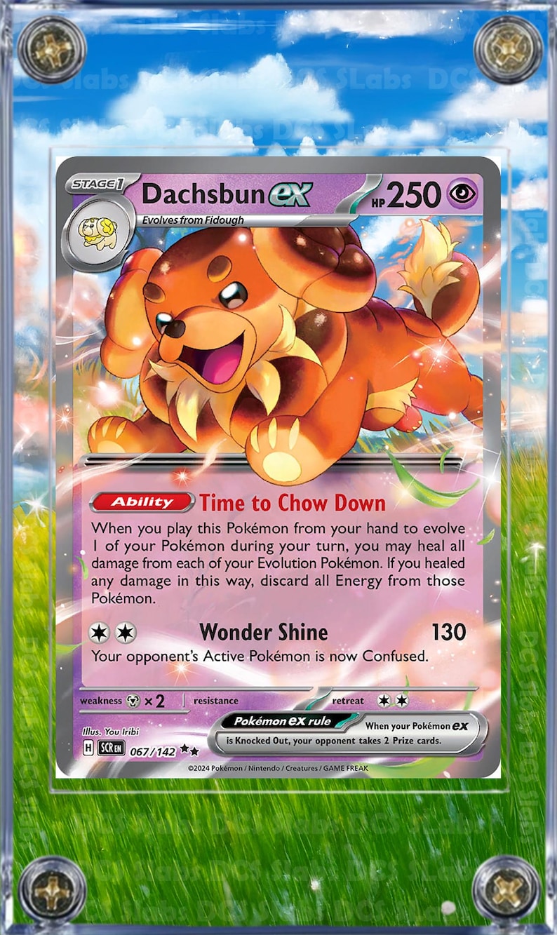 Pokemon Dachsbun EX SIR Stellar Crown Stellar Miracle SIR 169/142 Card ...