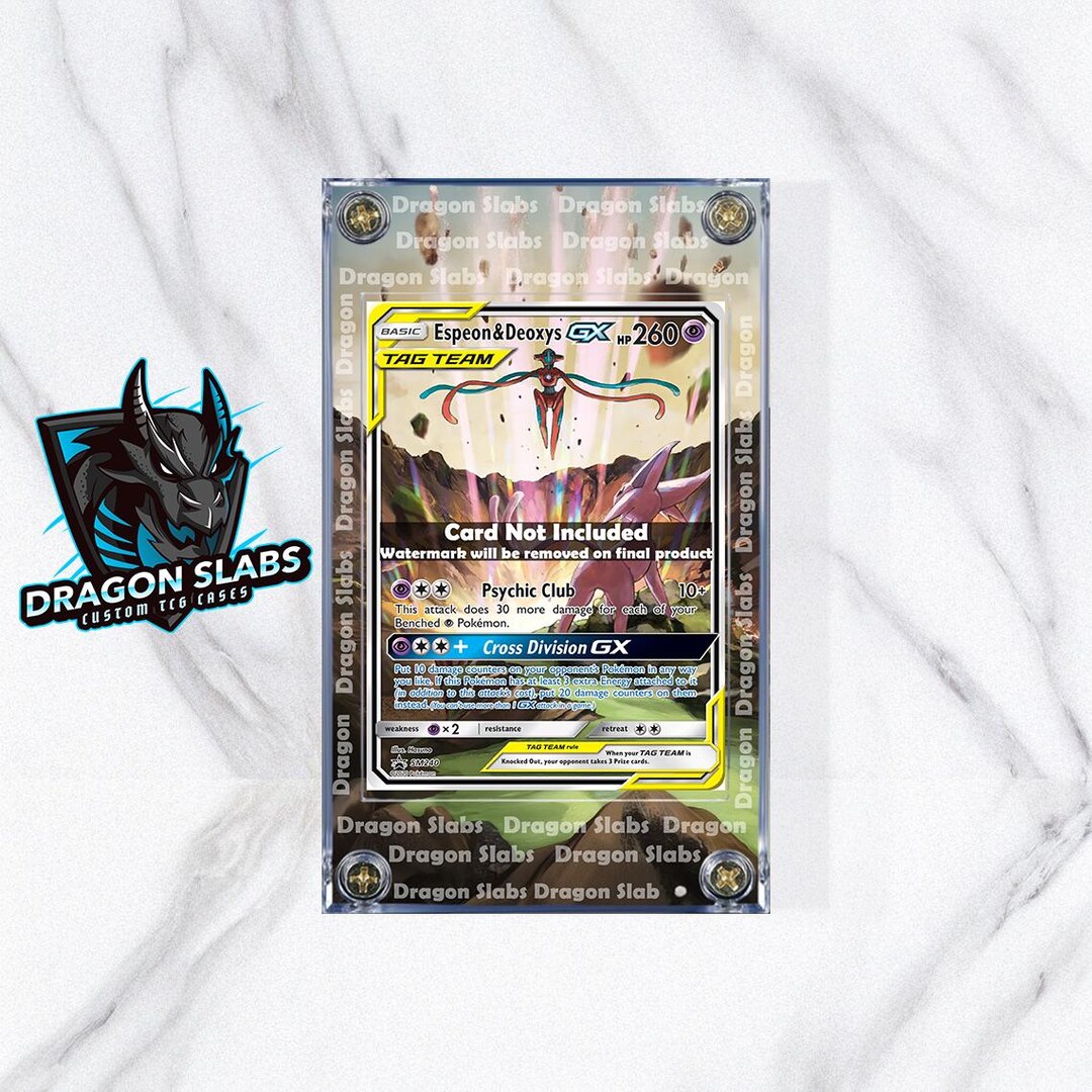 Espeon & Deoxys GX Tag Team SM240 Promo Extended Artwork Case - Etsy
