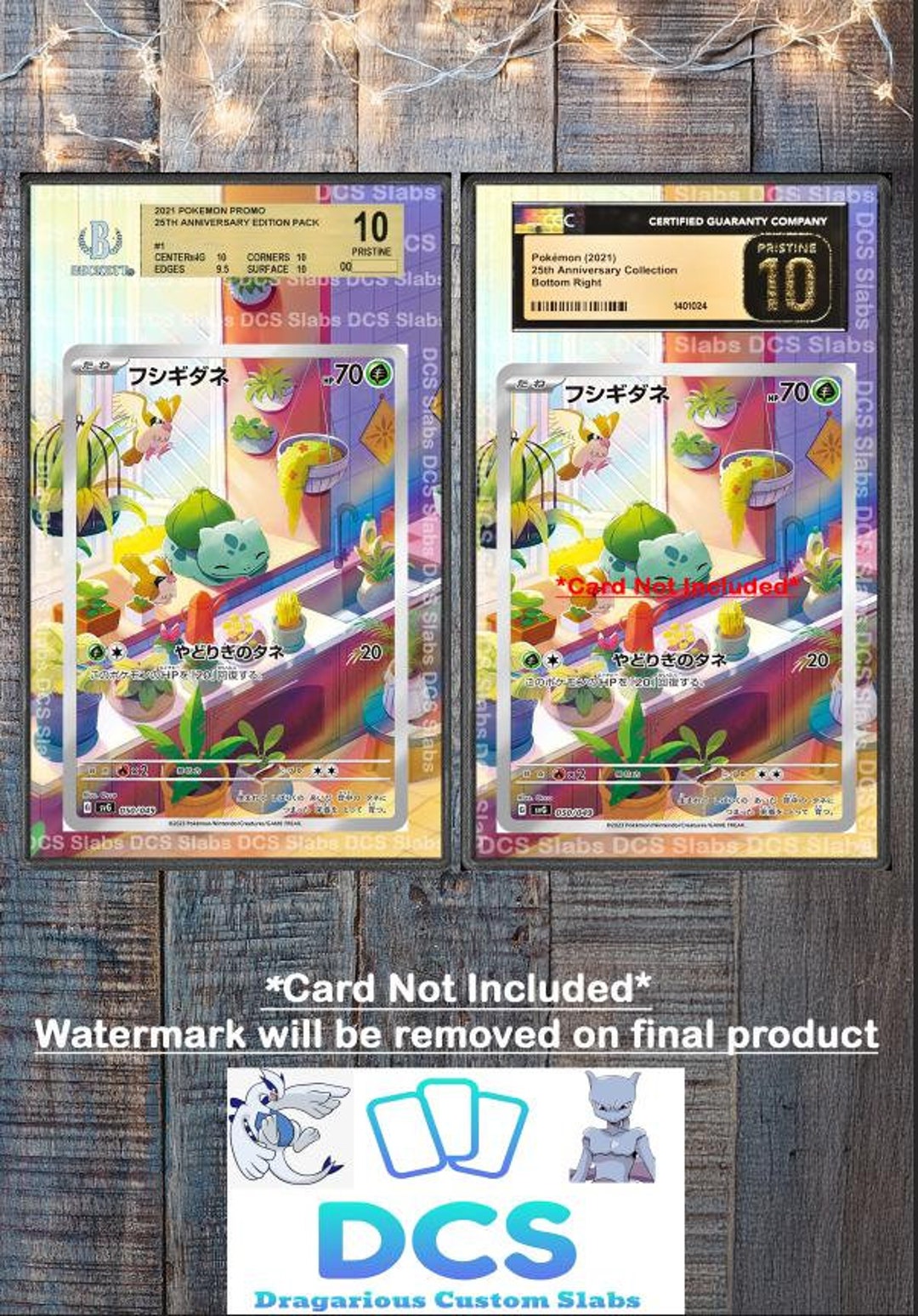 Bulbasaur 143/142 Stellar Crown CGC BGS Display Extended Art for Graded ...