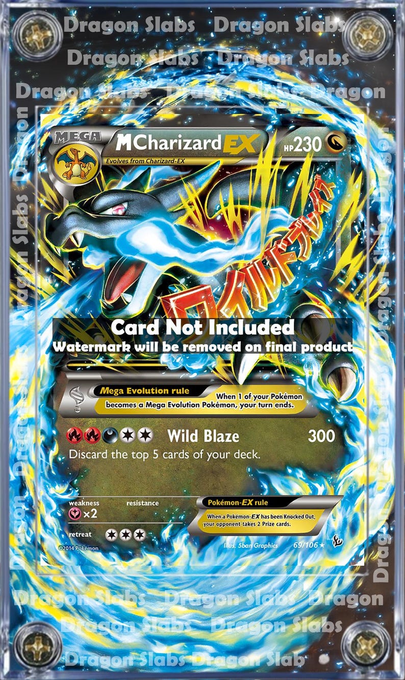 Pokemon M Charizard Ex Flashfire 69/106 Custom Case Extended Artwork - Etsy