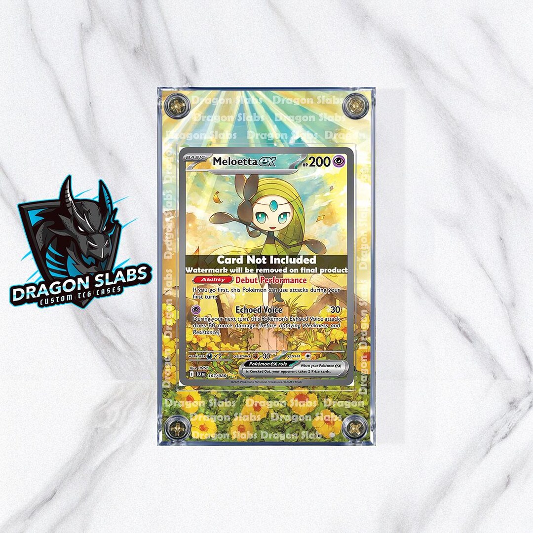 Pokemon Meloetta EX 167/086 SIR Black Bolt Extended Art Case - Etsy