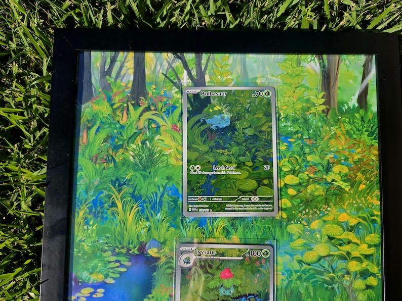 Pokemon 151 Bulbasaur, Ivysaur, Venusaur EX 8.5 X 14" Display Frame ...