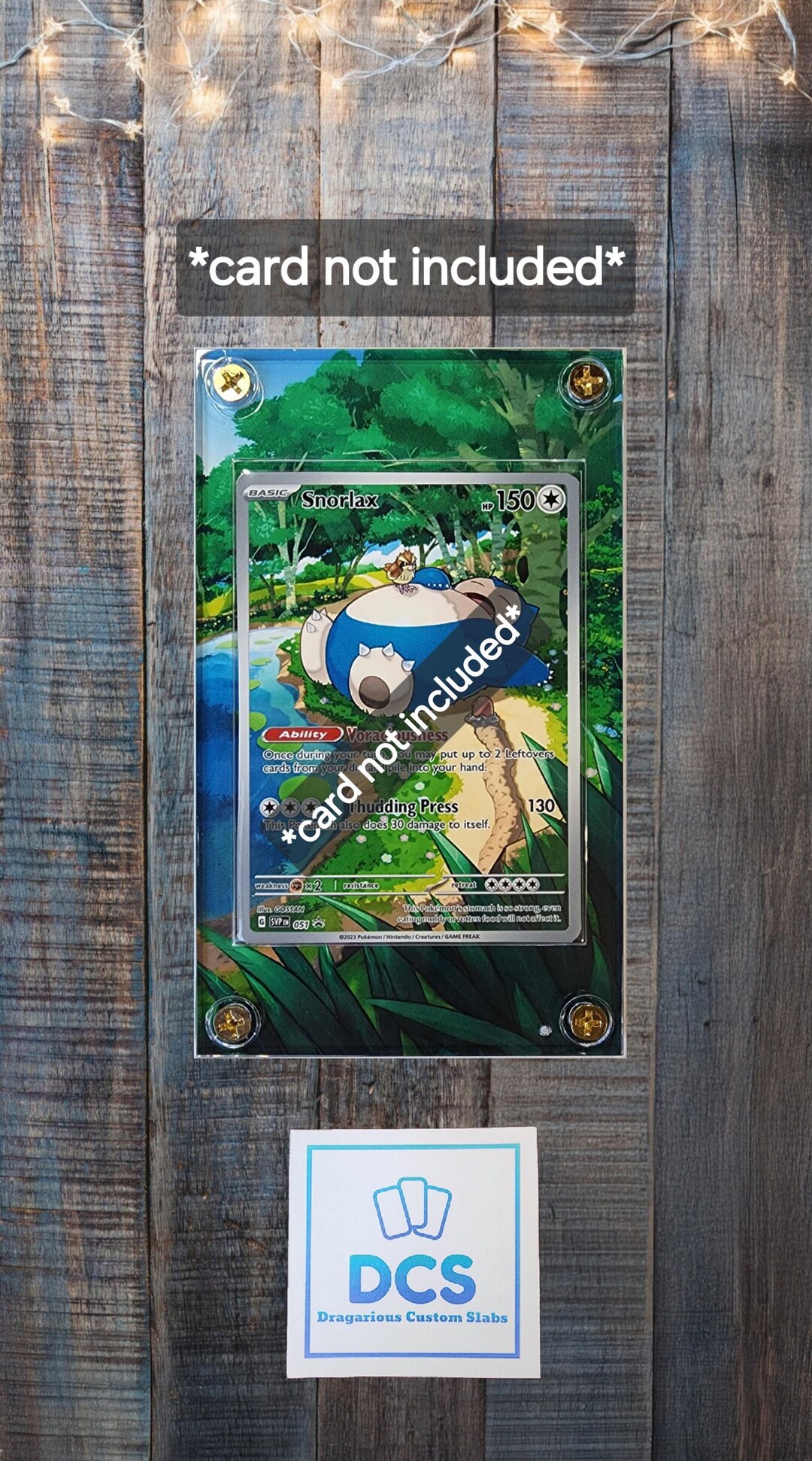 Pokemon Snorlax SVP051 Promo Pokemon 151 Custom Case Slab - Etsy