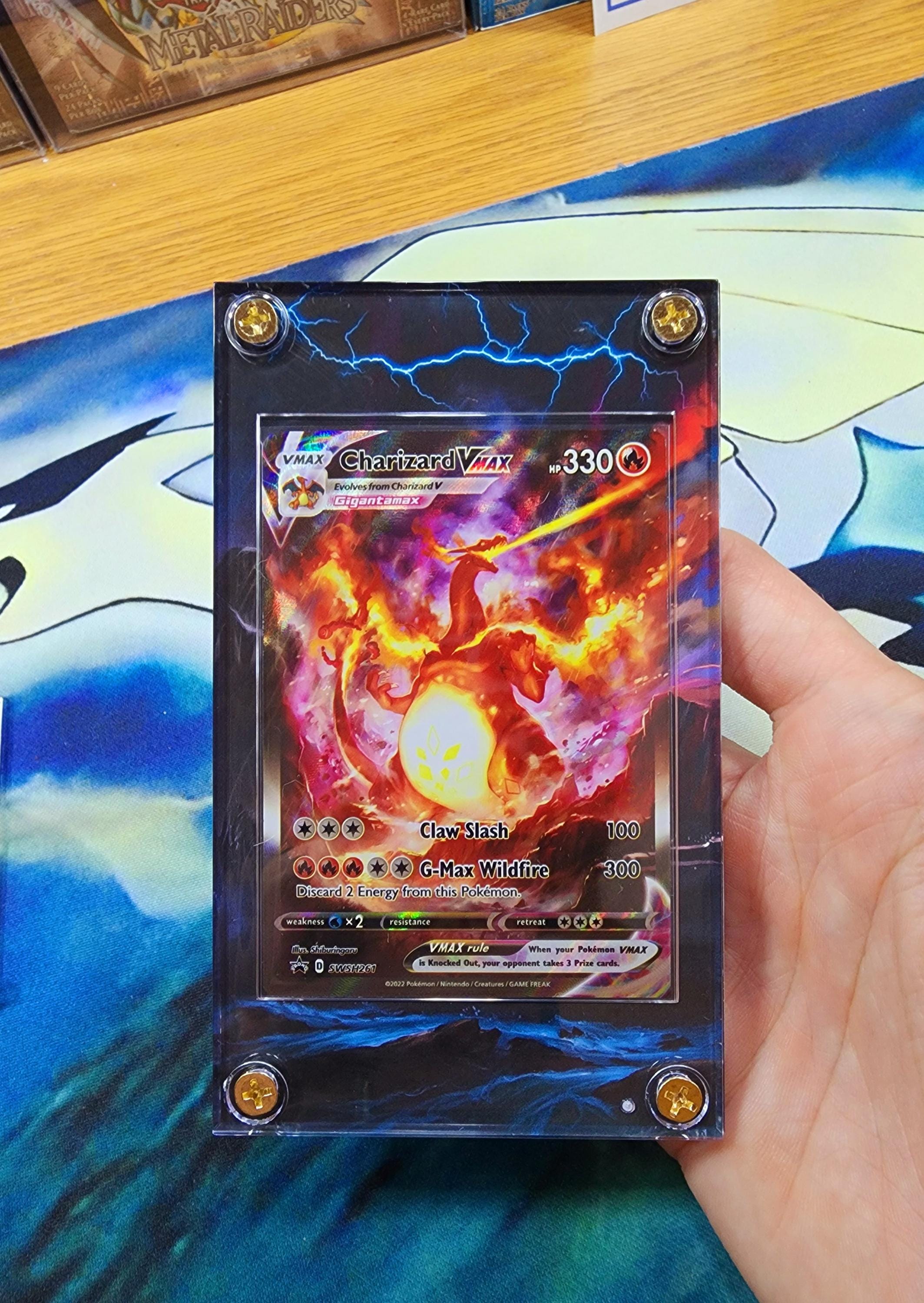 X3 Pokemon Charizard V Vstar Vmax SWSH260 261 262 Promo Custom Display ...