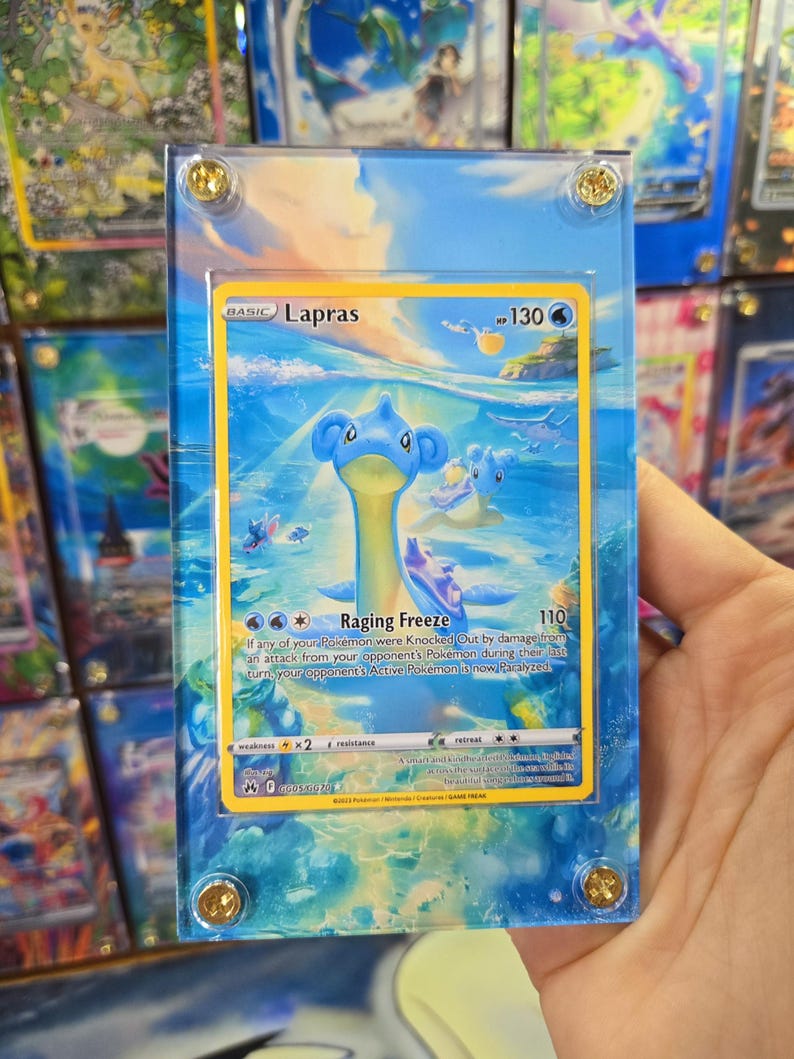 Pokemon Lapras GG05/GG70 Crown Zenith Extended Artwork Custom Case - Etsy