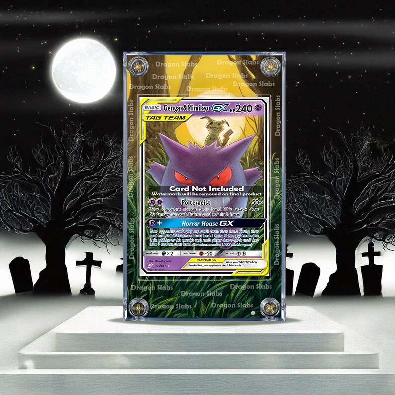 Pokemon Gengar and Mimikyu GX Tag Team Sun and Moon 53/181 Extended ...