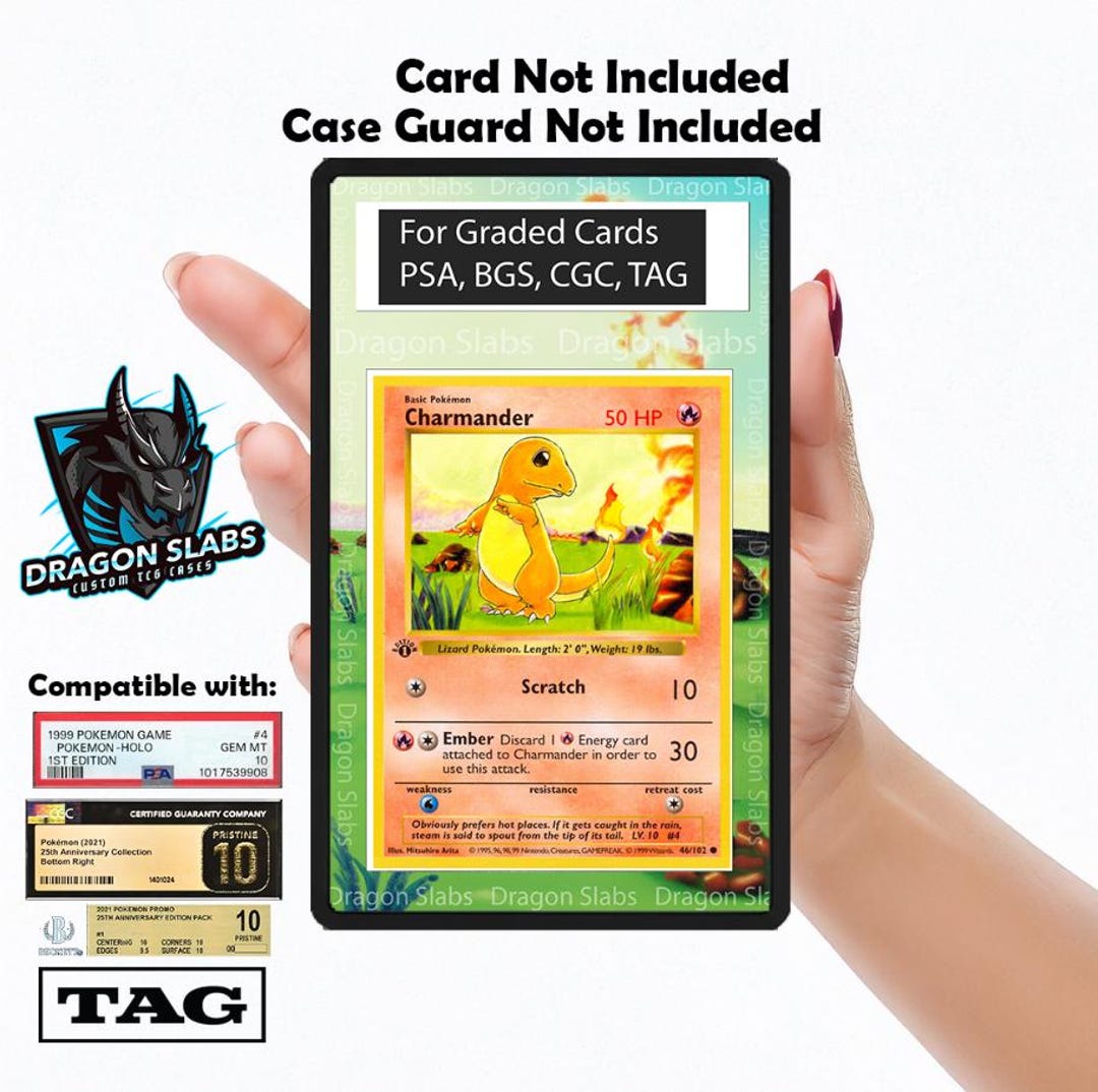 Pokemon Charmander Base Set PSA Bgs CGC Tag Extended Artwork - Etsy