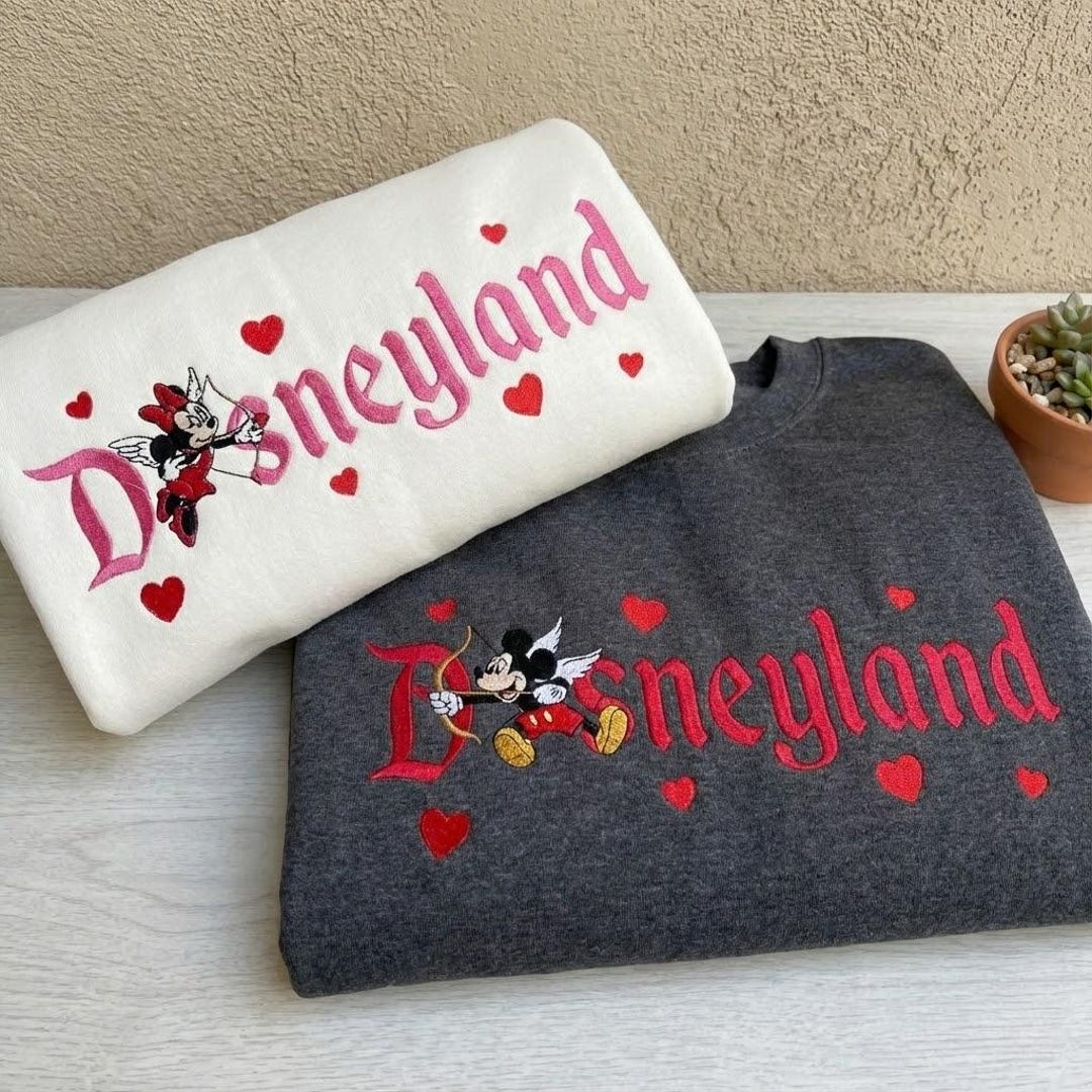 Couple Matching Cartoon Mouse Sweaters, Sweethearts Nite Crewneck ...