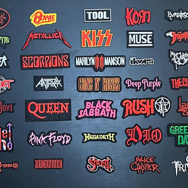 Rock Band Patches - Etsy