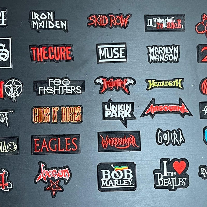 Rock Bands Patches for Jackets - Etsy