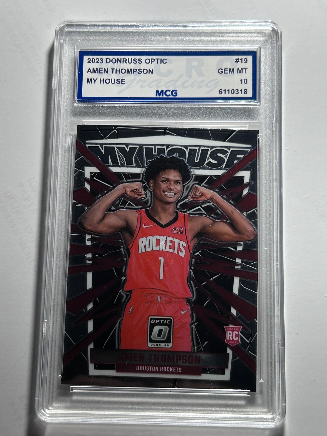 GRADED 10 AMEN THOMPSON Card My House Rookie - Etsy