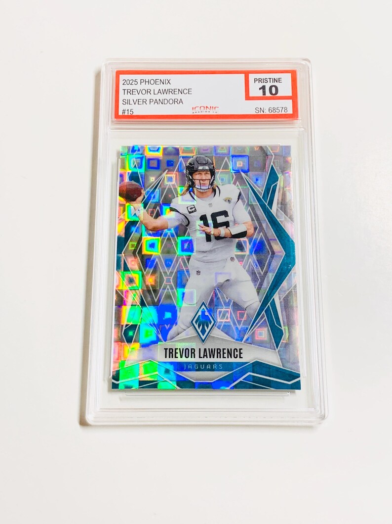 GRADED 10 TREVOR LAWRENCE 2025 Phoenix Silver Pandora #15 Jacksonville ...