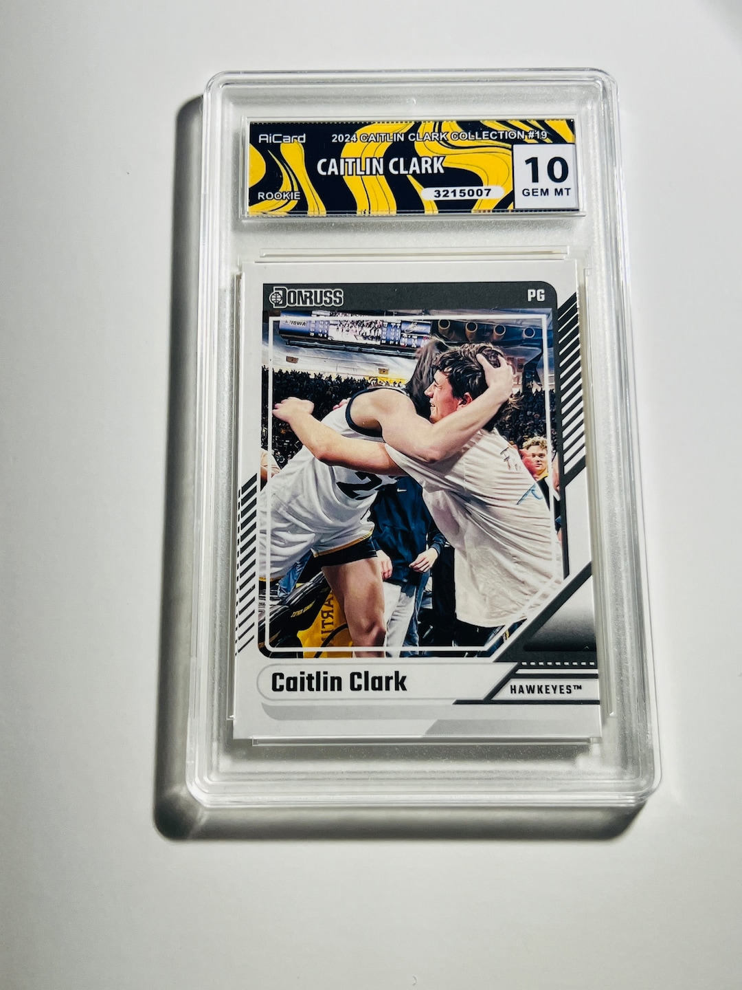 GRADED 10 CAITLIN CLARK Card Panini Collection Donruss Rookie #19 Gem ...