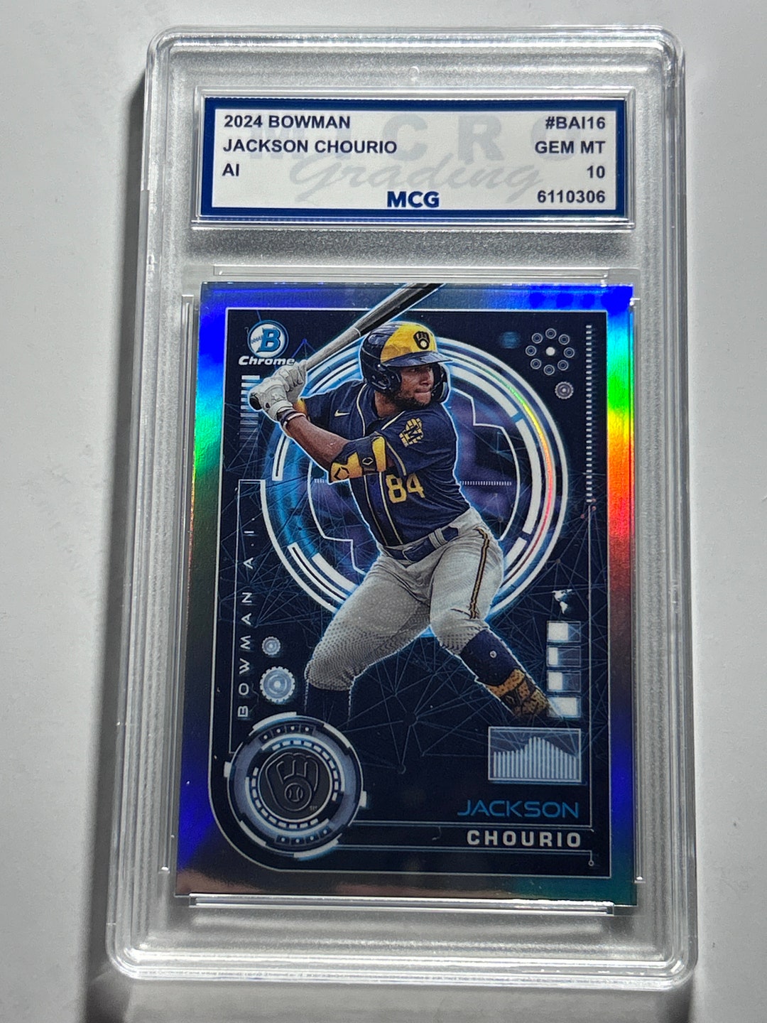 GRADED 10 JACKSON CHOURIO Card Ai Rookie - Etsy
