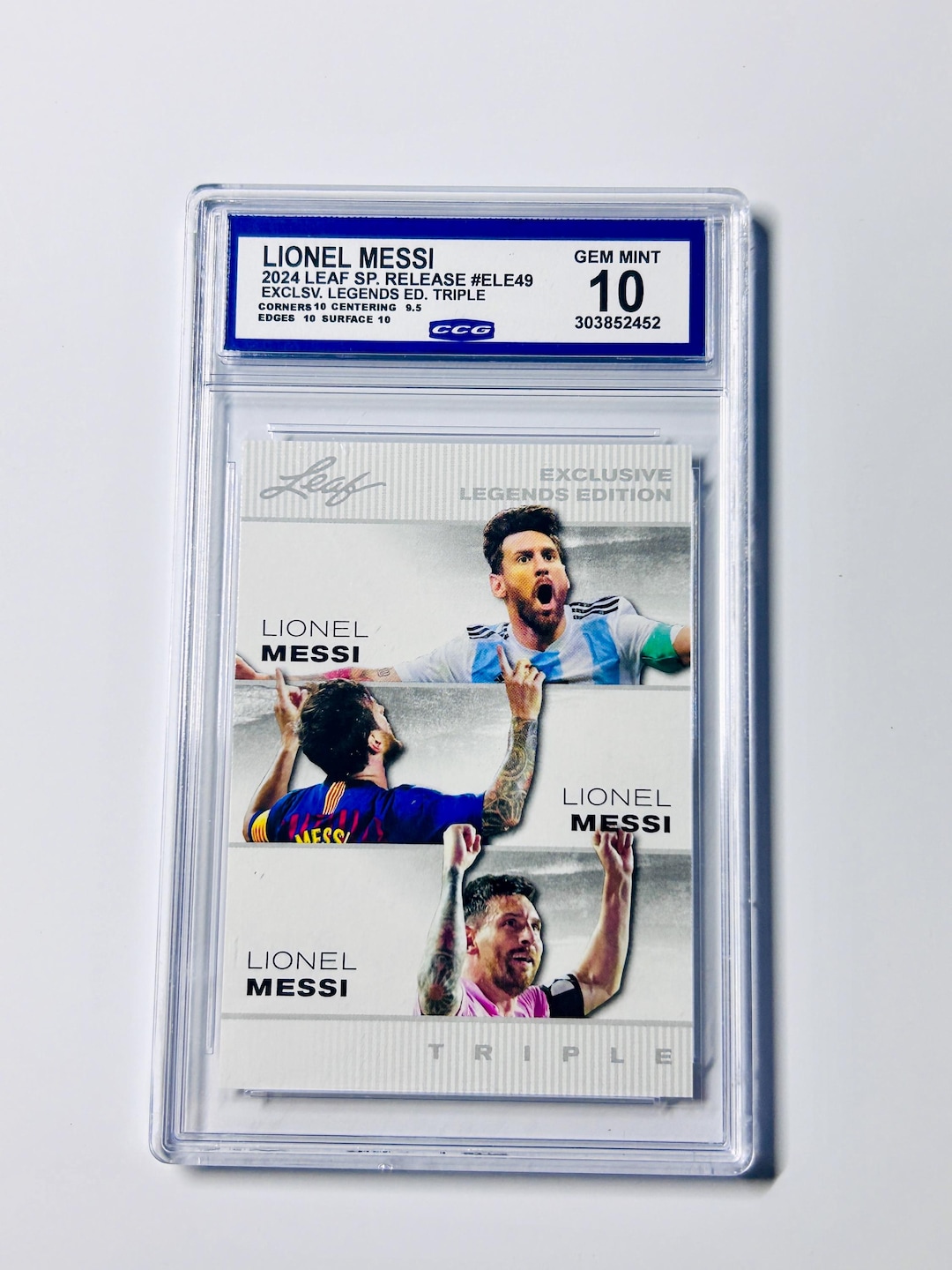 GRADED 10 LIONEL MESSI 2024 Special Release Exclusive Legends Edition ...