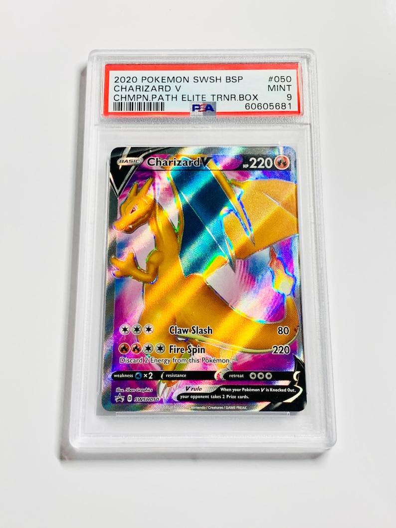 PSA CHARIZARD V Full Art 2020 Pokemon SWSH Bsp Champions Path Elite ...