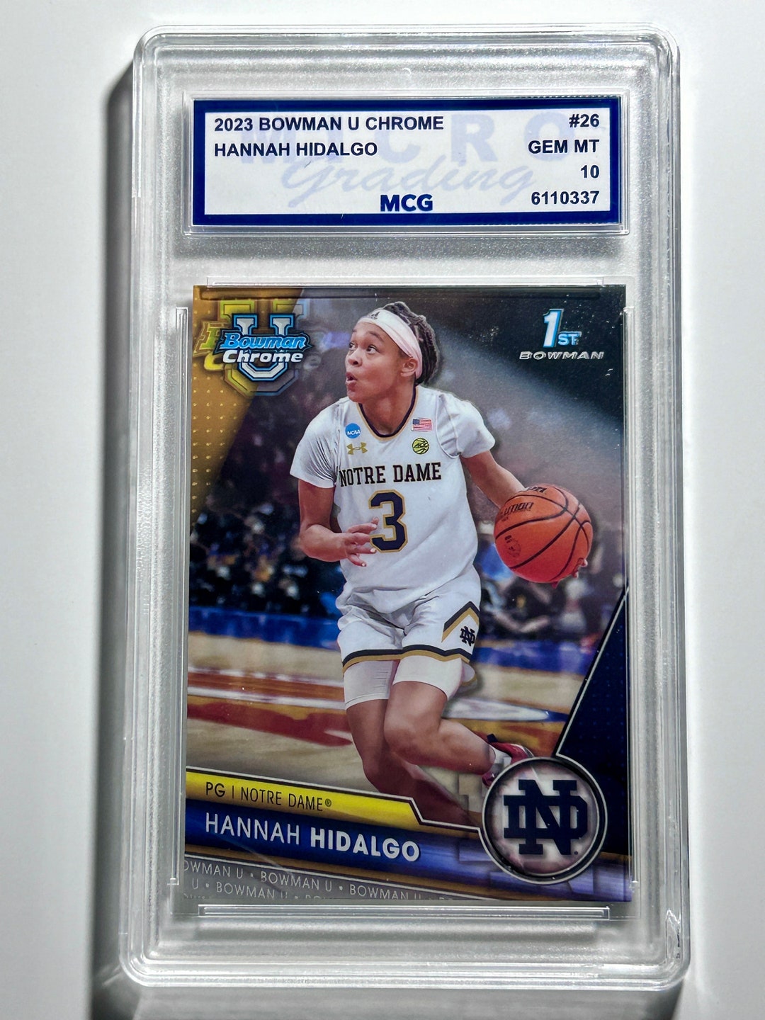 GRADED 10 HANNAH HIDALGO Card Bowman Chrome Rookie - Etsy