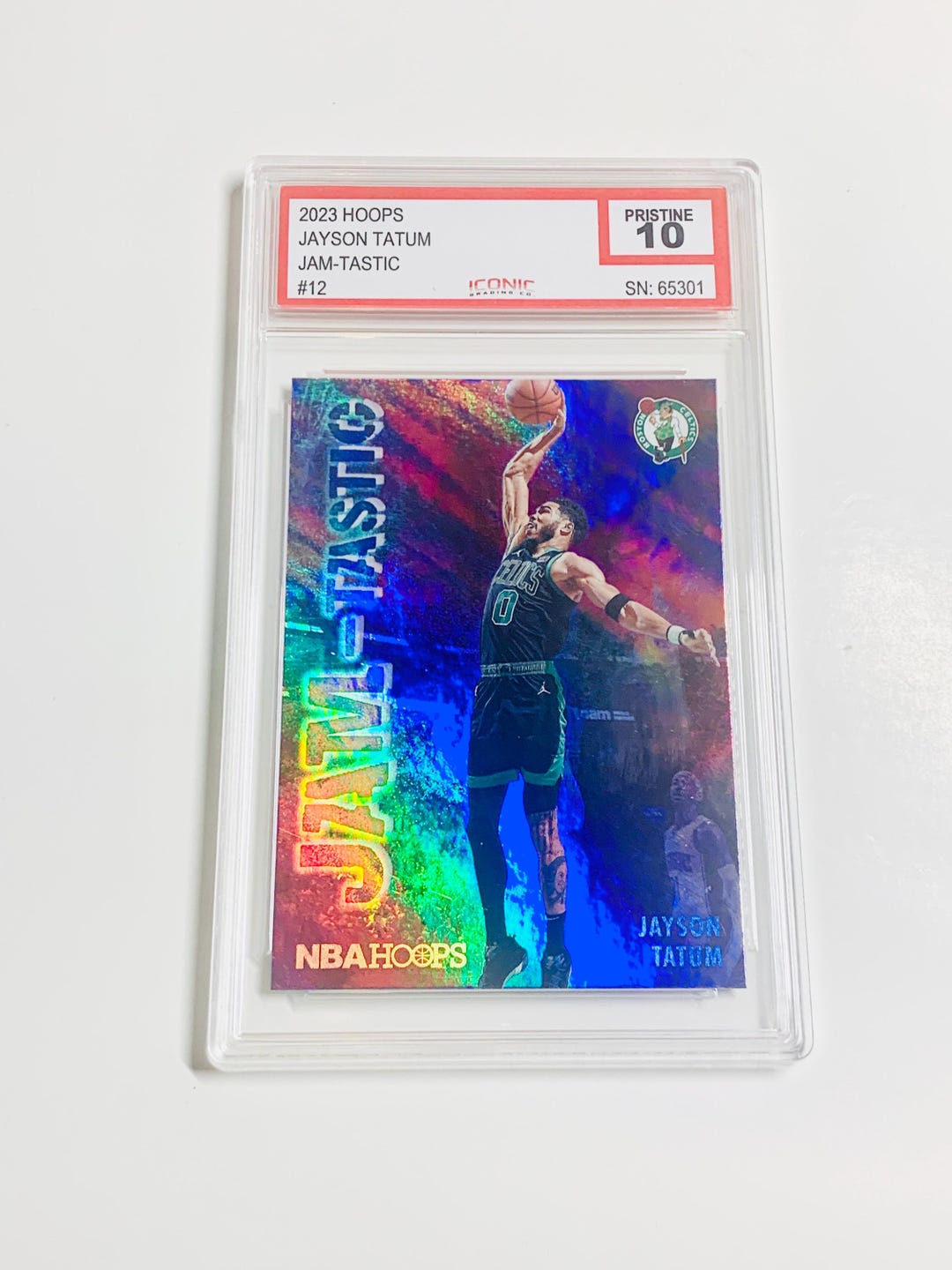 GRADED 10 JAYSON TATUM 2023 Hoops Jam-tastic Rainbow Holo #12 “nba ...