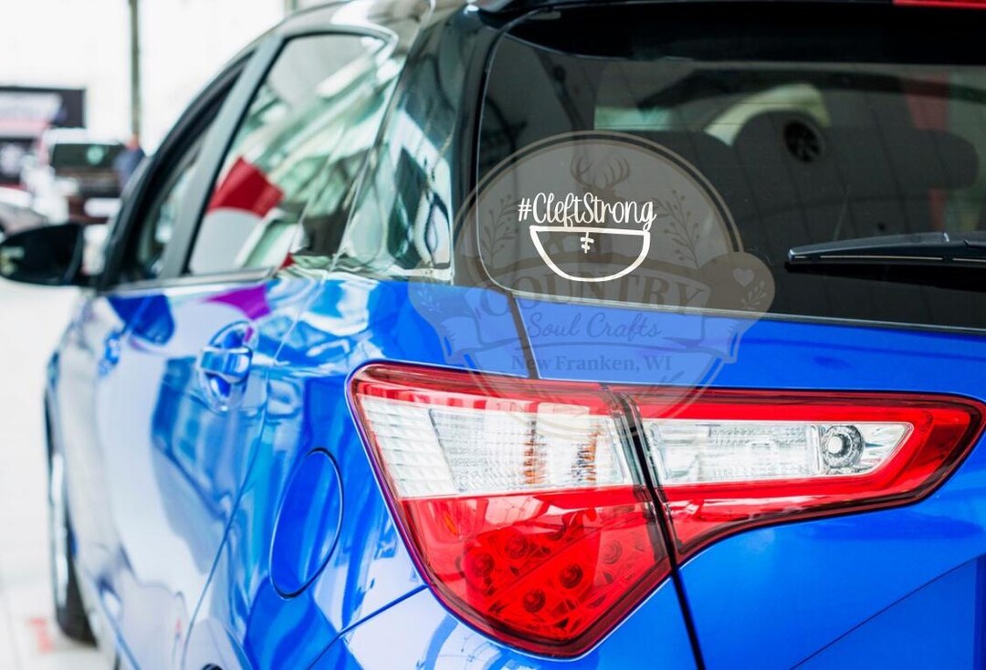 Cleftstrong Decal With Custom Cleft - Etsy