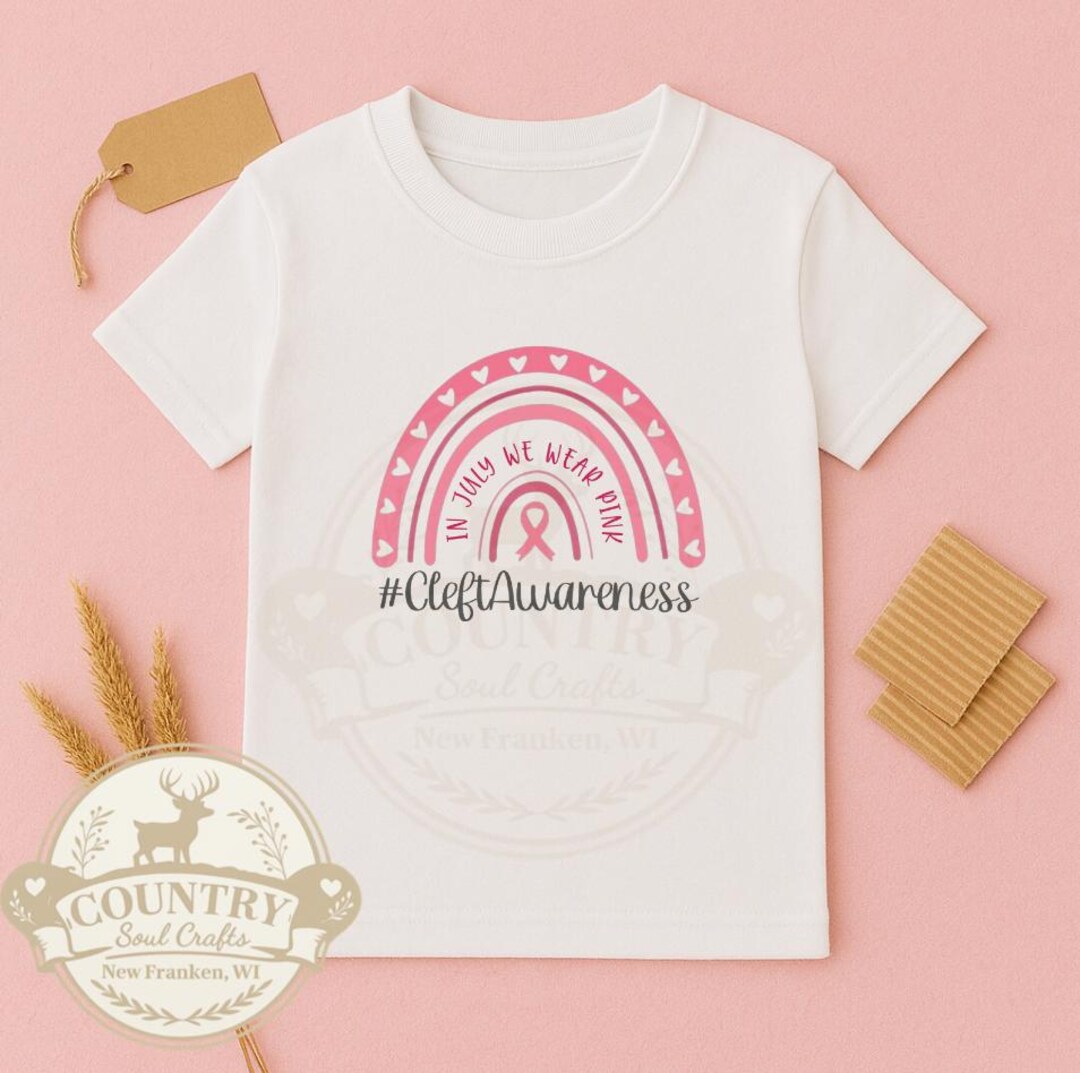 Rainbow Cleft Family Awareness T-shirts - Etsy