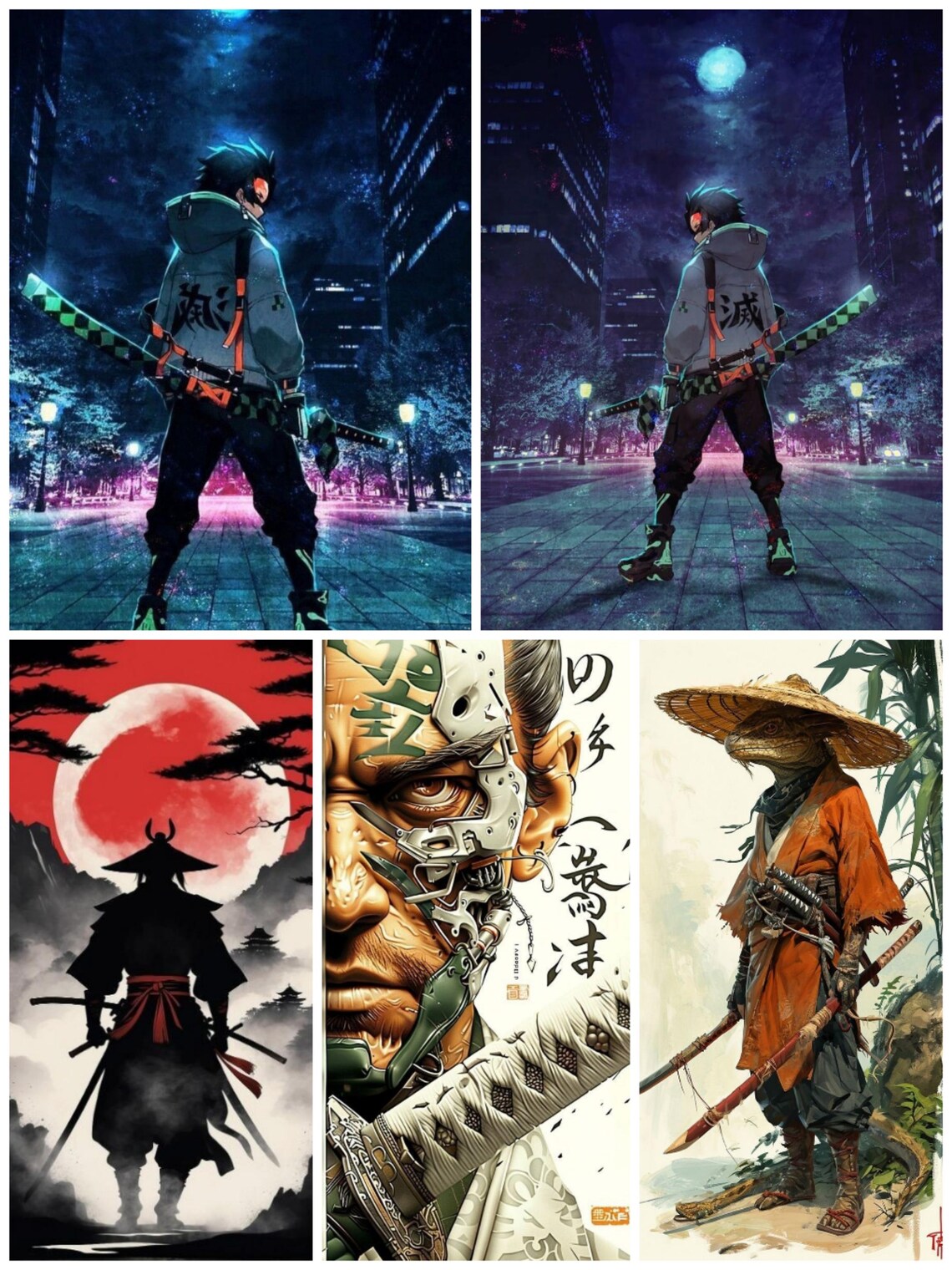 Samurai Comics Custom High-definition Cartoon Digital Downloads ...