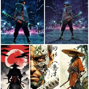 Samurai Comics Custom High-definition Cartoon Digital Downloads ...