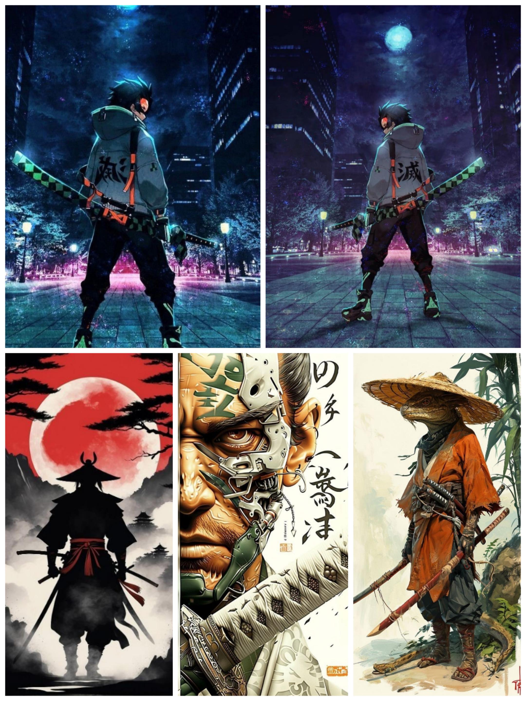 Samurai Comics Custom High-definition Cartoon Digital Downloads ...